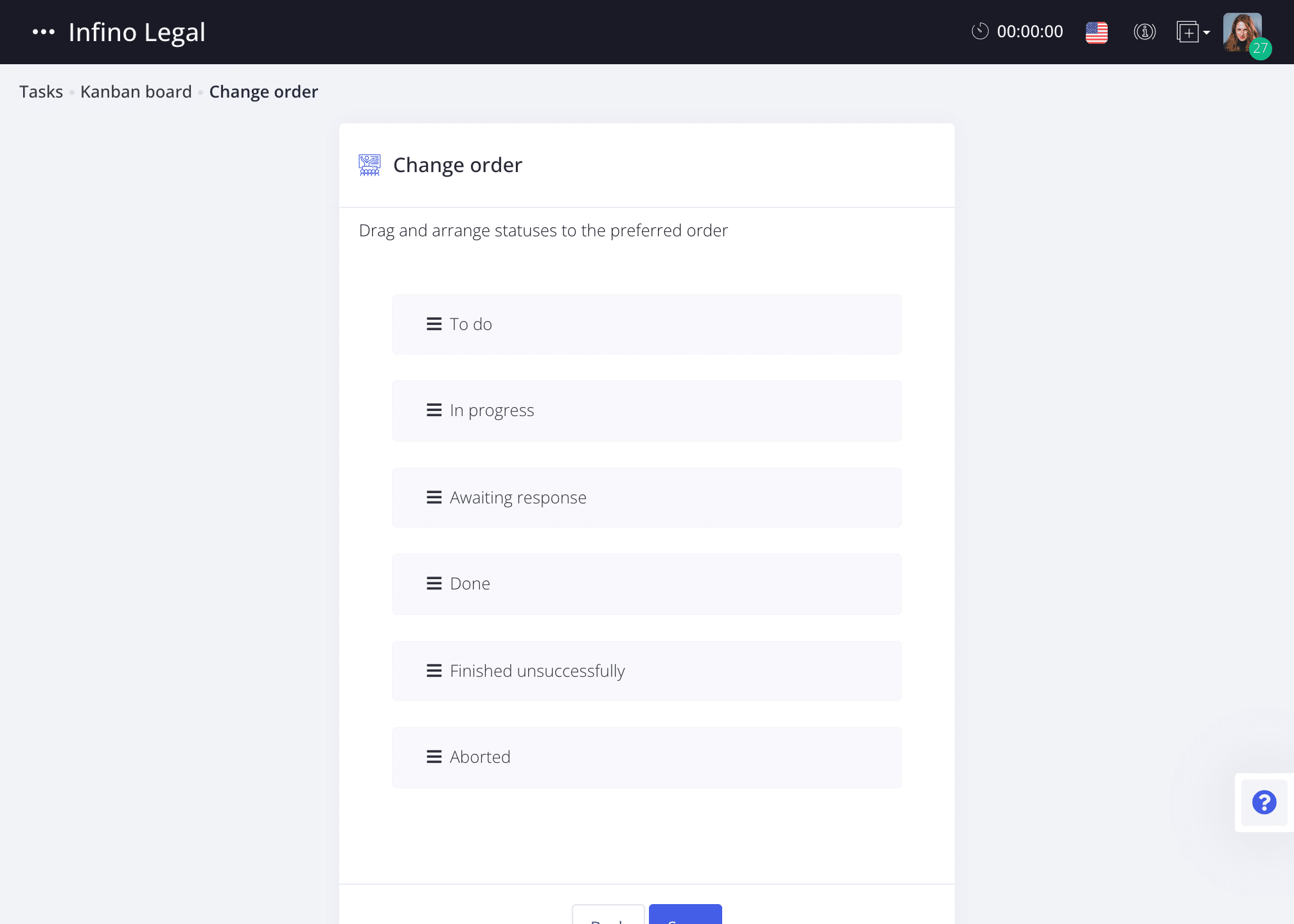 How to use Kanban Board in Infino Legal? - Infino Legal