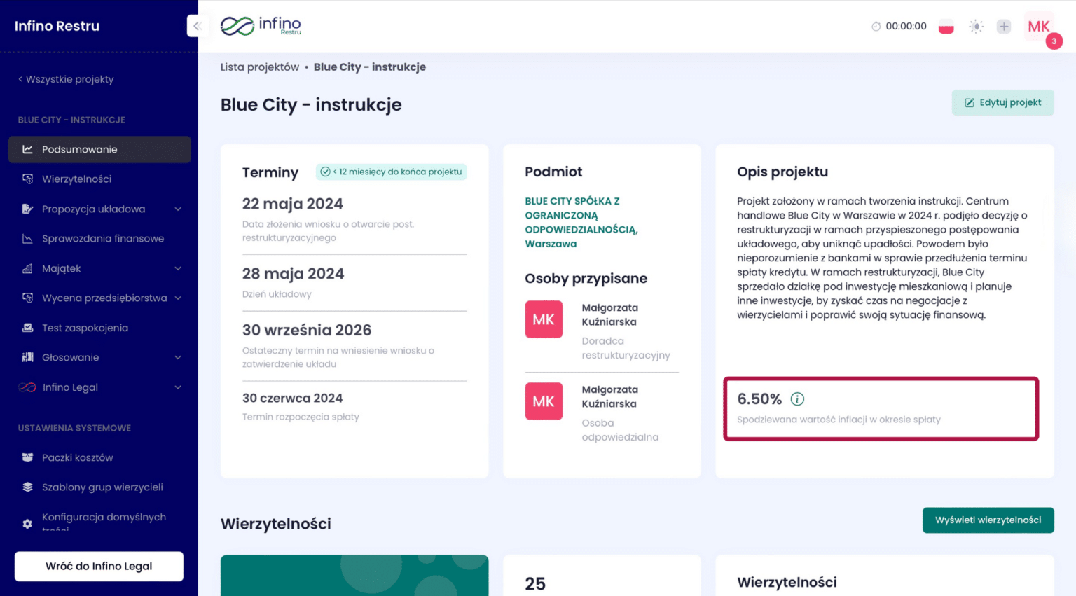 Jak uwzględnić korektę inflacyjną w teście zaspokojenia - Infino Legal